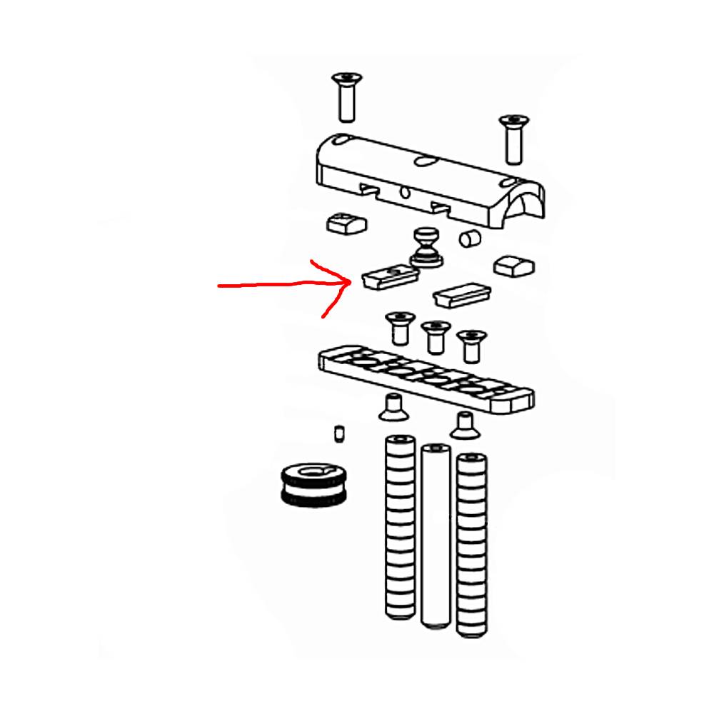 Walther sliding block for cheekpiece mount - www.emrr.org.uk