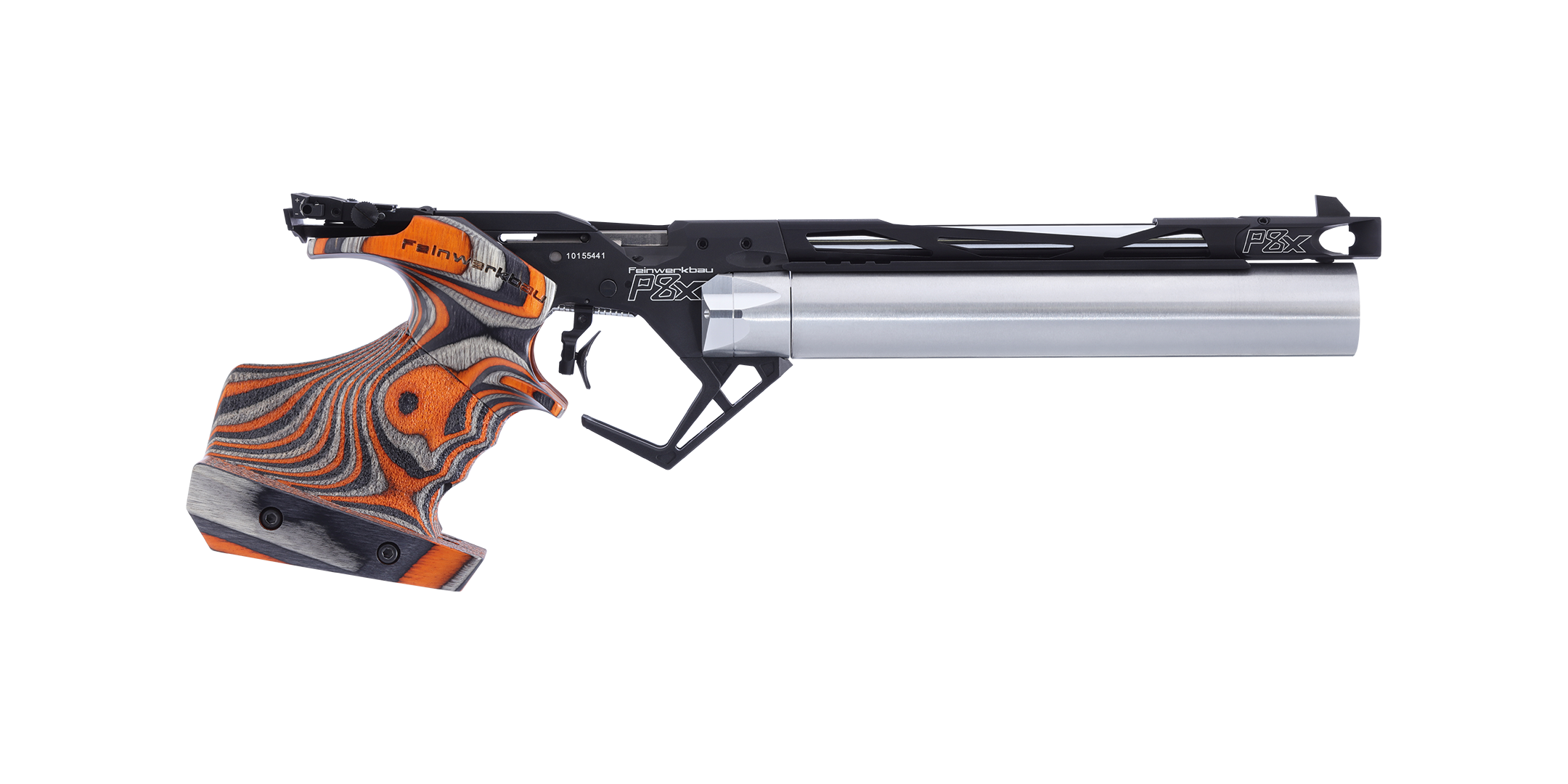 P 8X Laminated Wood Orange Pistol - www.emrr.org.uk