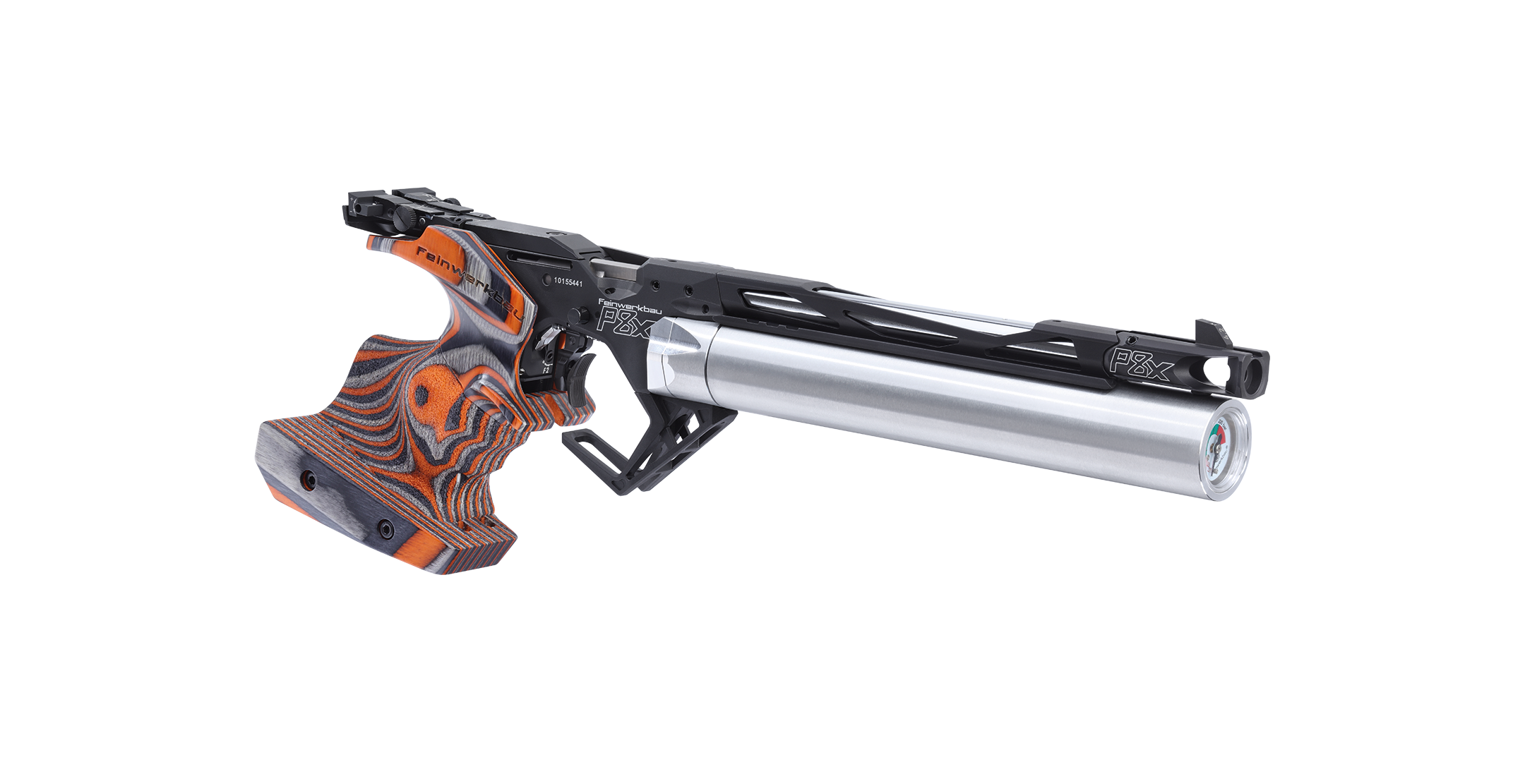 P 8X Laminated Wood Orange Pistol - www.emrr.org.uk